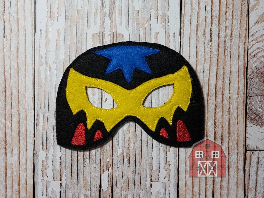 Luchador Mask Embroidery Design - Instant Download - Etsy