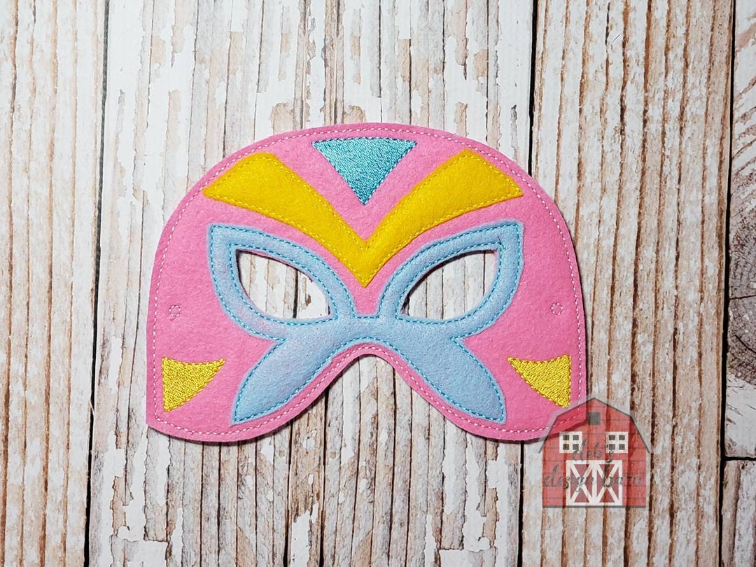 Luchador Mask Embroidery Design - Instant Download - Etsy