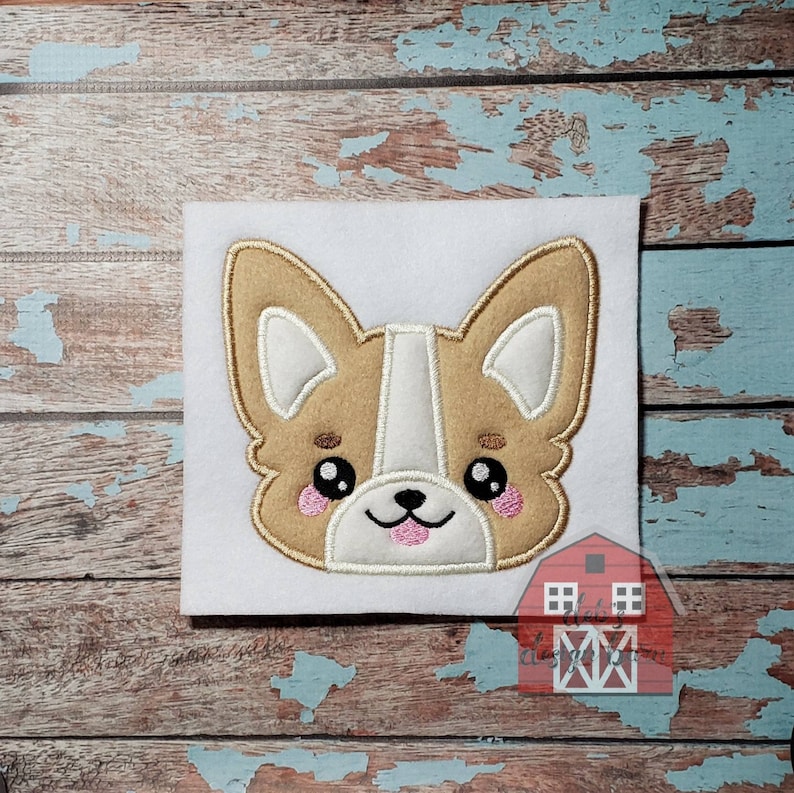 Corgi Applique Embroidery Design Instant Download - Etsy