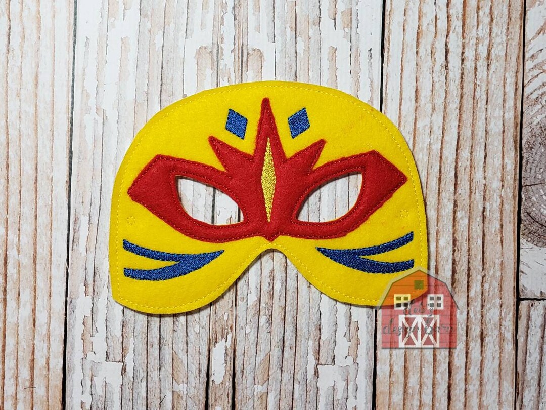 Luchador Mask Embroidery Design - Instant Download - Etsy