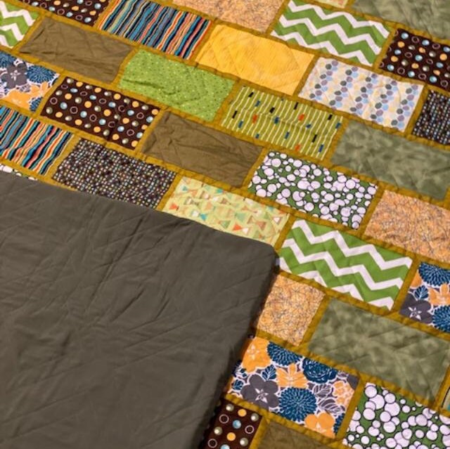 Mid Century Subway Tile Quilt King - Etsy