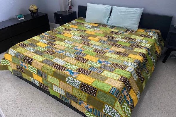 Mid Century Subway Tile Quilt King - Etsy