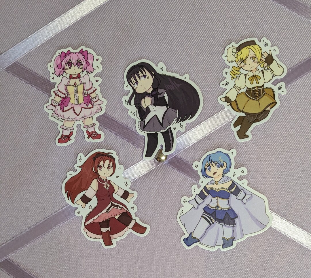 Madoka Magica Holy Quintet Vinyl Stickers - Etsy