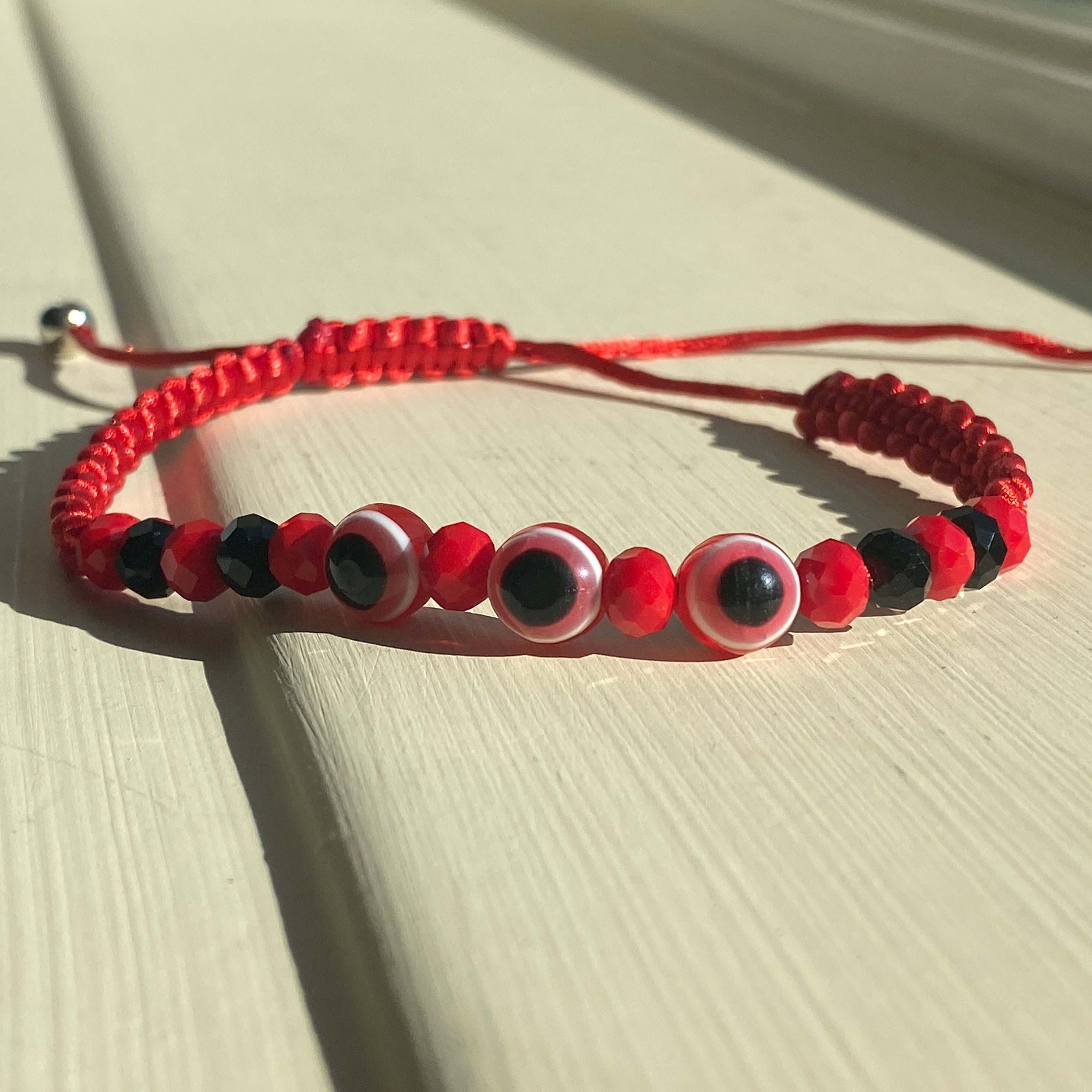 Red Evil Eye Bracelet Mal De Ojo Amulet Malfortune - Etsy