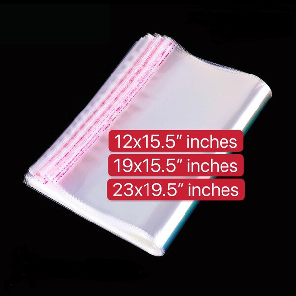 Clear Poly Bags - Etsy