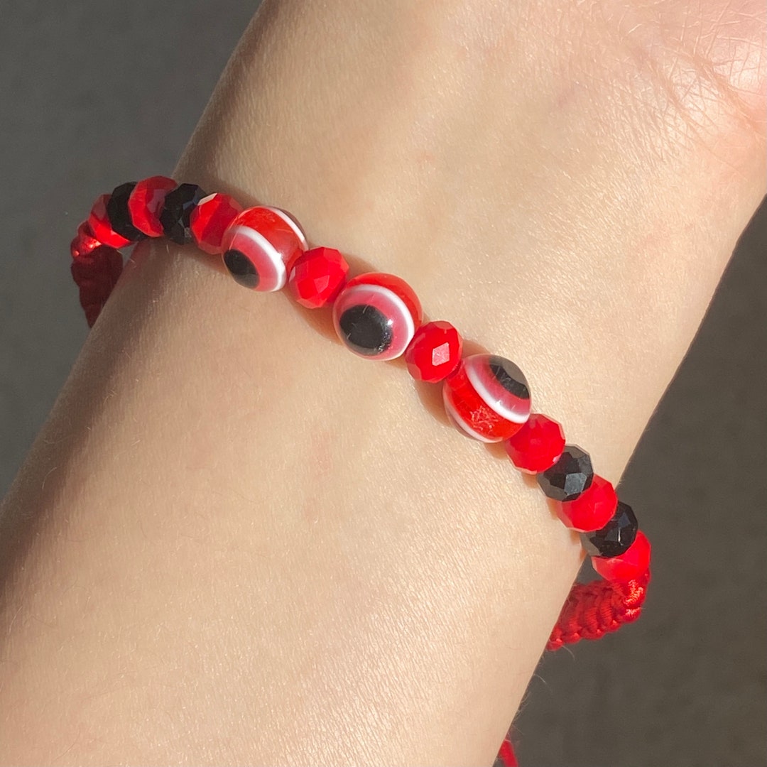Red Evil Eye Bracelet, Mal De Ojo Amulet, Malfortune Repellent ...