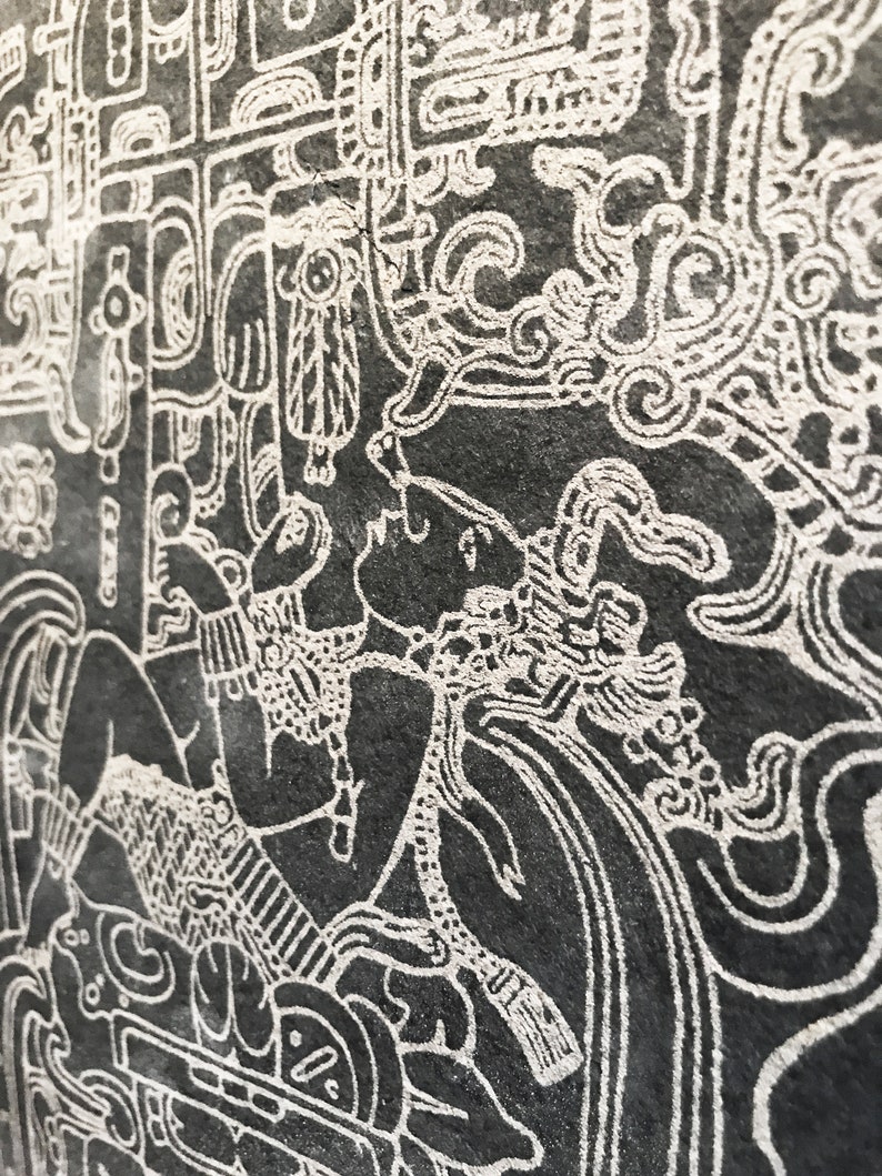 Mayan Palenque King Pakal Sarcophagus Tomb Lid Ancient Aliens - Etsy