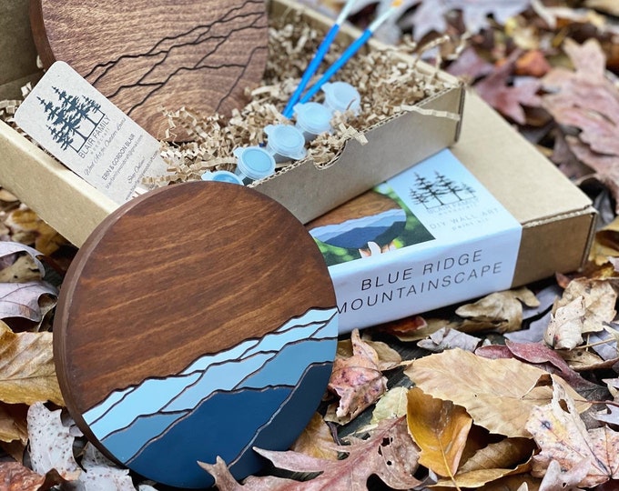 Mountainscape DIY Kit. Mountain Art, Birthday Party, Gift Idea for ...