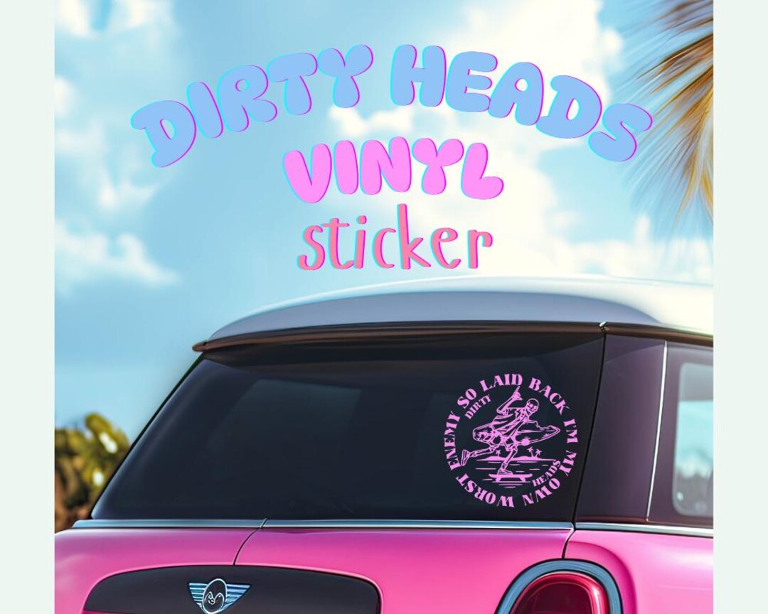 Dirty Heads Inspired Vinyl Decal – Hipster| Indie Reggae Rock Band Art ...