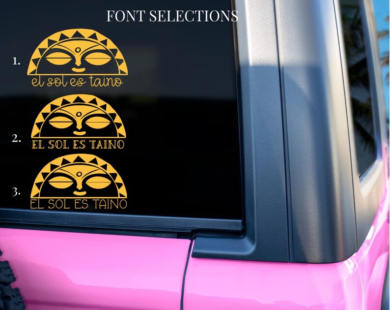 El Sol Es Taino Vinyl Decal | Puerto Rico Pride Weatherproof Sticker ...