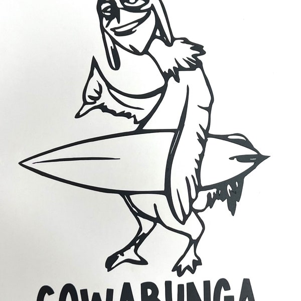 Cowabunga It is Sticker - Etsy