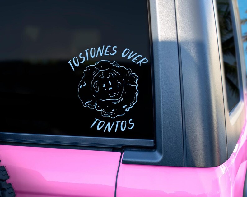 Puerto Rican Pride Vinyl Decal | "tostones Over Tontos" Funny Latin ...