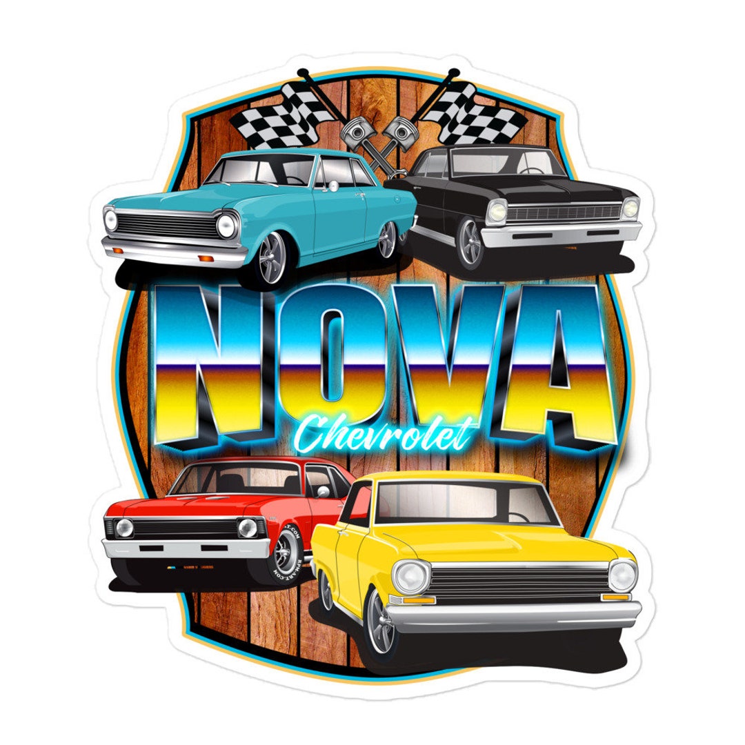 Classic Chevrolet Nova II Vintage Chevy Nova 2 Bubble-free Stickers - Etsy