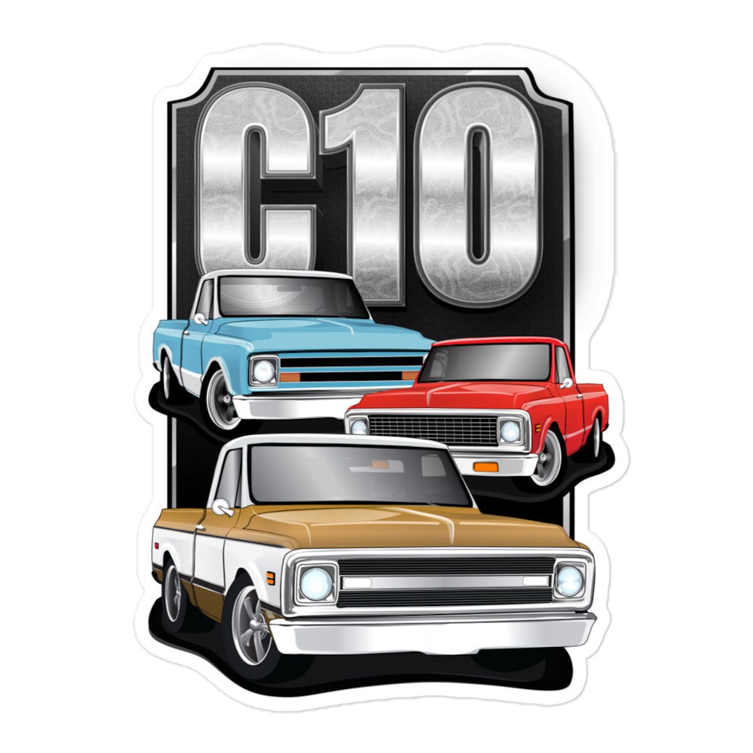 67-72 Chevy C10 Pick up Truck American Chevrolet Trucks Sticker - Etsy