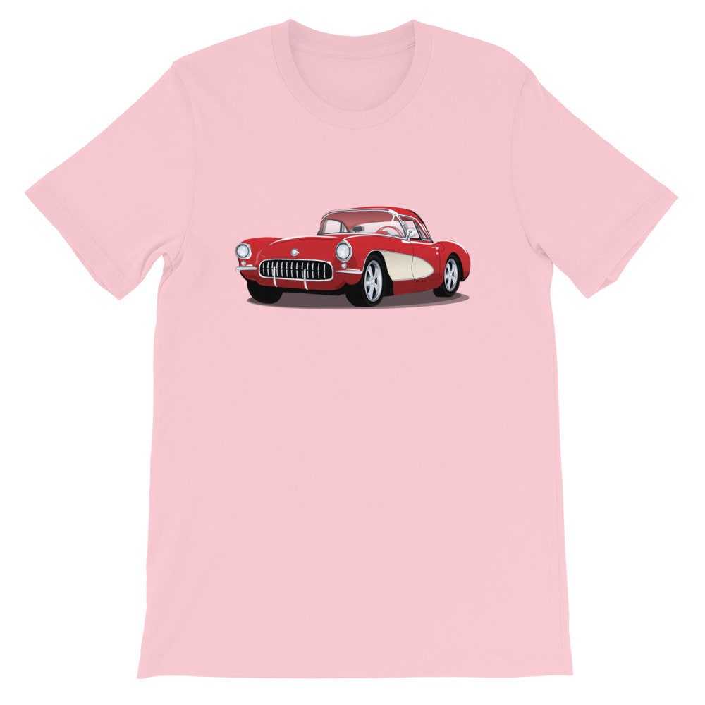 1956 Red Chevrolet Corvette Shirt 56 Chevy Corvette T-shirt Shirt - Etsy