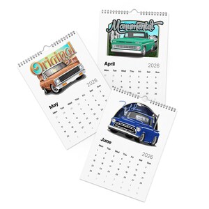 2026 Chevrolet Vintage Pickup Truck Wall Calendar Chevy C10 - Etsy