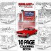 1964 Ford Mustang 10 Page Coloring Book / Digital / Instant Download - Etsy