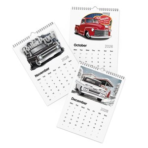 2026 Chevrolet Vintage Pickup Truck Wall Calendar Chevy C10 - Etsy