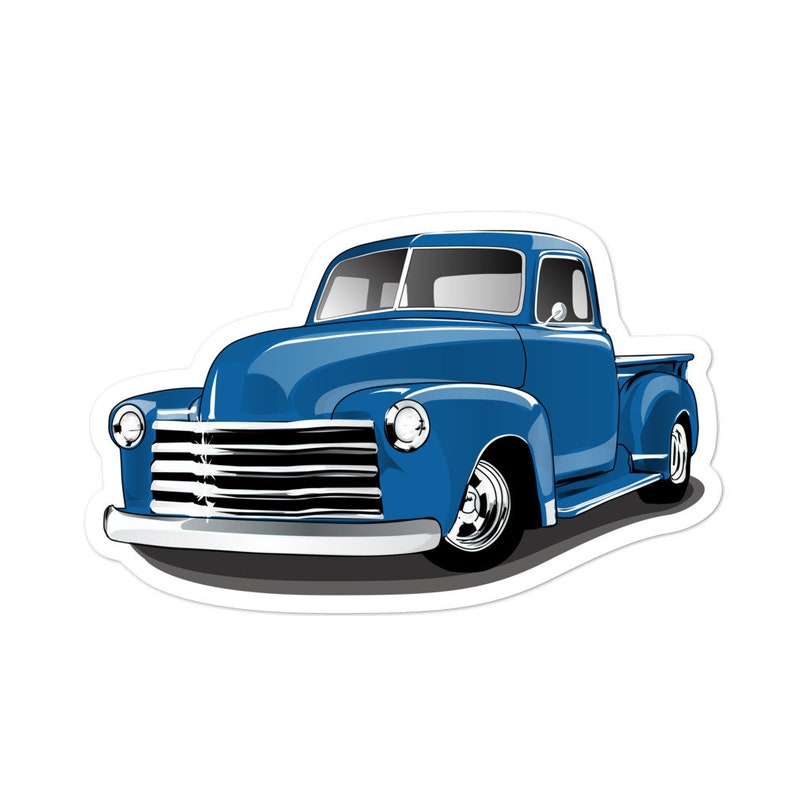 1948 Blue Chevrolet Pickup Truck Sticker Decal - Etsy
