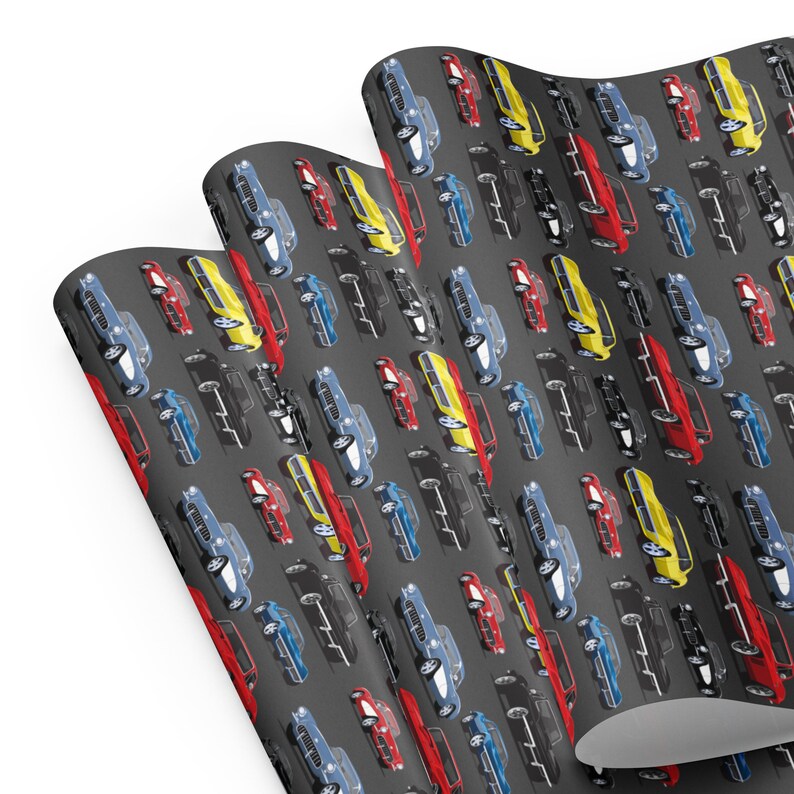 Chevy Corvette Chevrolet Stingray Wrapping Paper Sheets Gift Wrap - Etsy