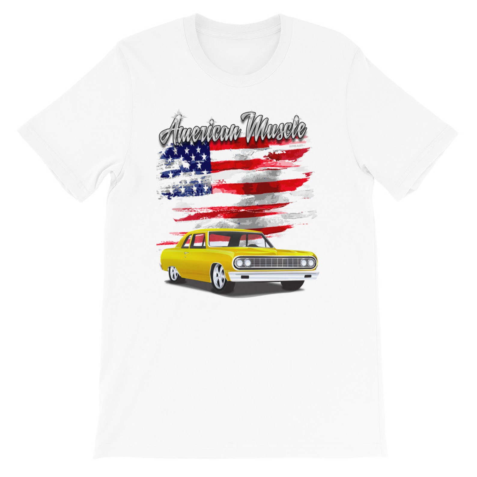 American Muscle Yellow 1964 Chevy Chevelle Malibu Shirt - Etsy