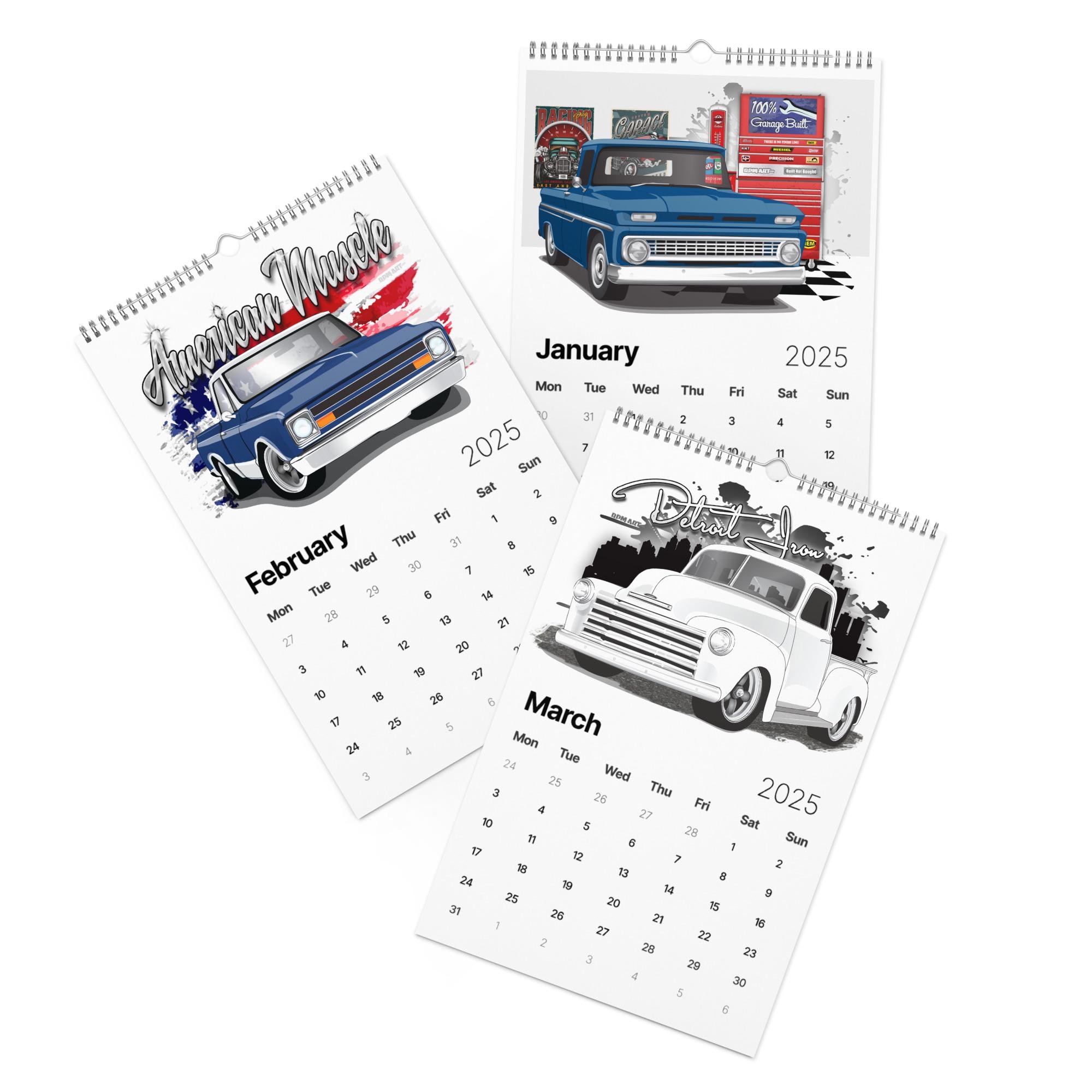 2025 Chevrolet Vintage Pickup Truck Wall Calendar Chevy C10 - Etsy