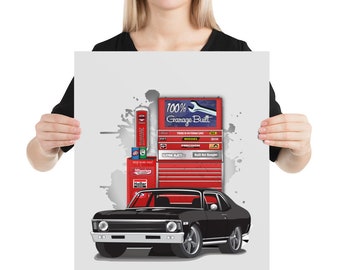 1969 Black Chevy Nova Sticker Decal - Etsy