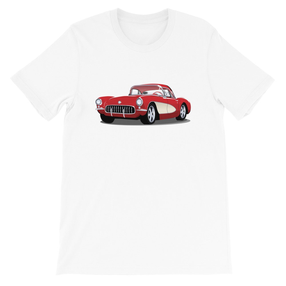 1956 Red Chevrolet Corvette Shirt 56 Chevy Corvette T-shirt Shirt - Etsy