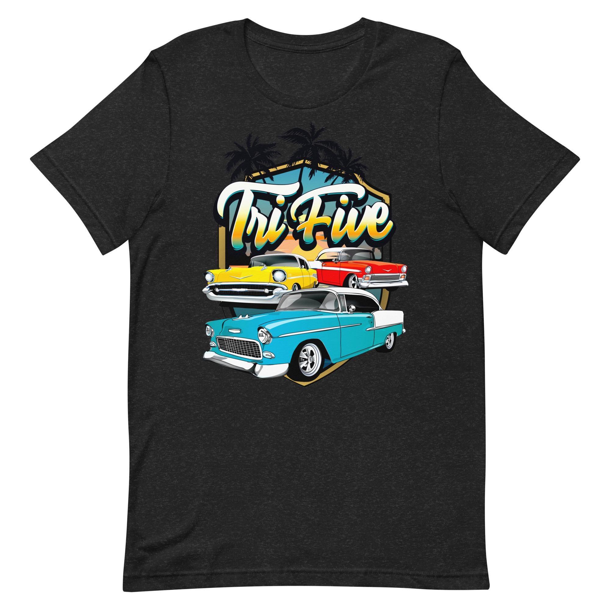 Trifive 1955, 1956, 1957 Chevy Bel Air Vintage Printed T-shirt ...