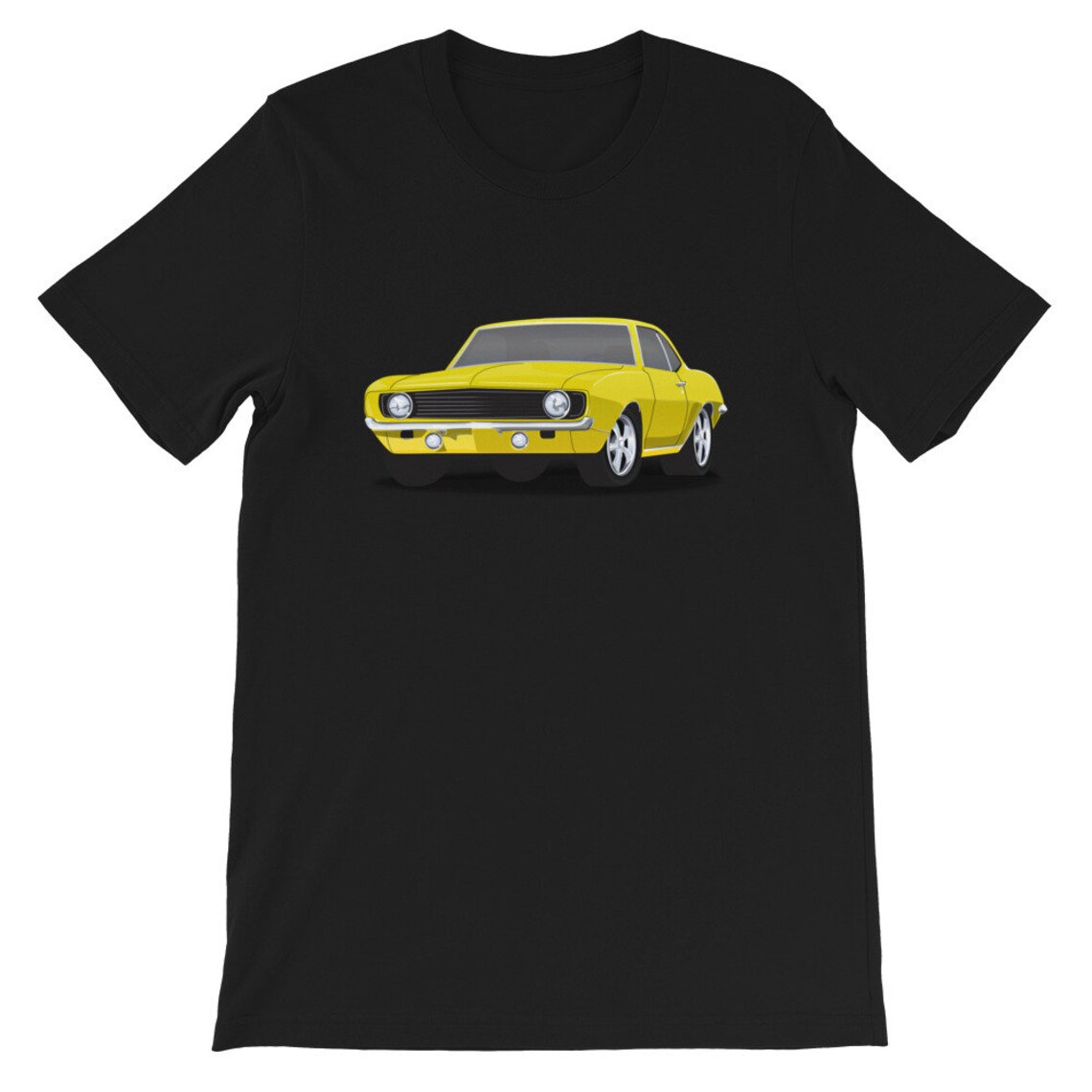 1969 Yellow Chevrolet Camaro Shirt 69 Chevy Camaro RS SS Z28 T-shirt ...
