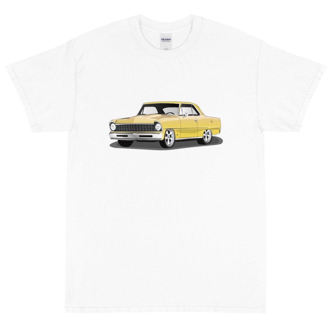 1967 Butternut Yellow Chevy Nova Printed T-shirt Shirt - Etsy