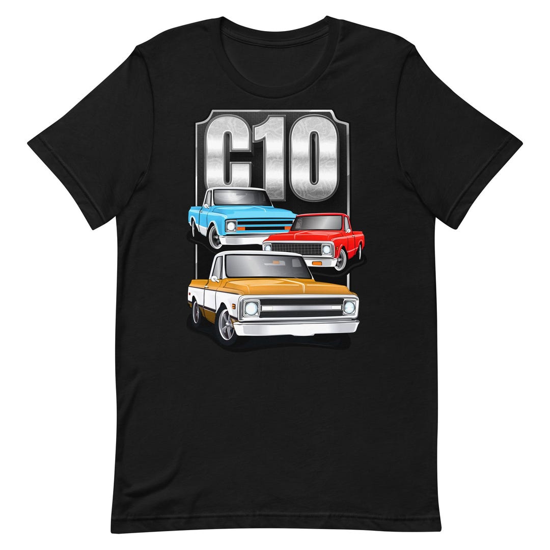 Classic Chevy C10 T-shirt Featuring 1967, 1970, and 1972 Models Iconic Vintage Truck Design - Etsy