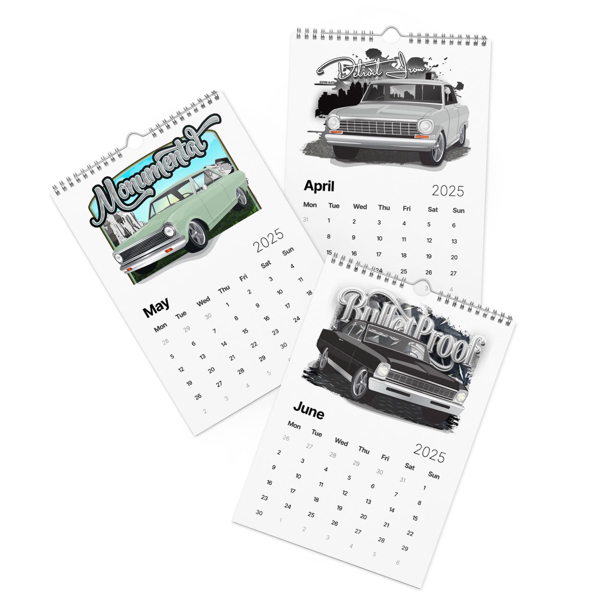 2025 Chevrolet Nova Wall Calendar Chevy II Chevy 2 - Etsy