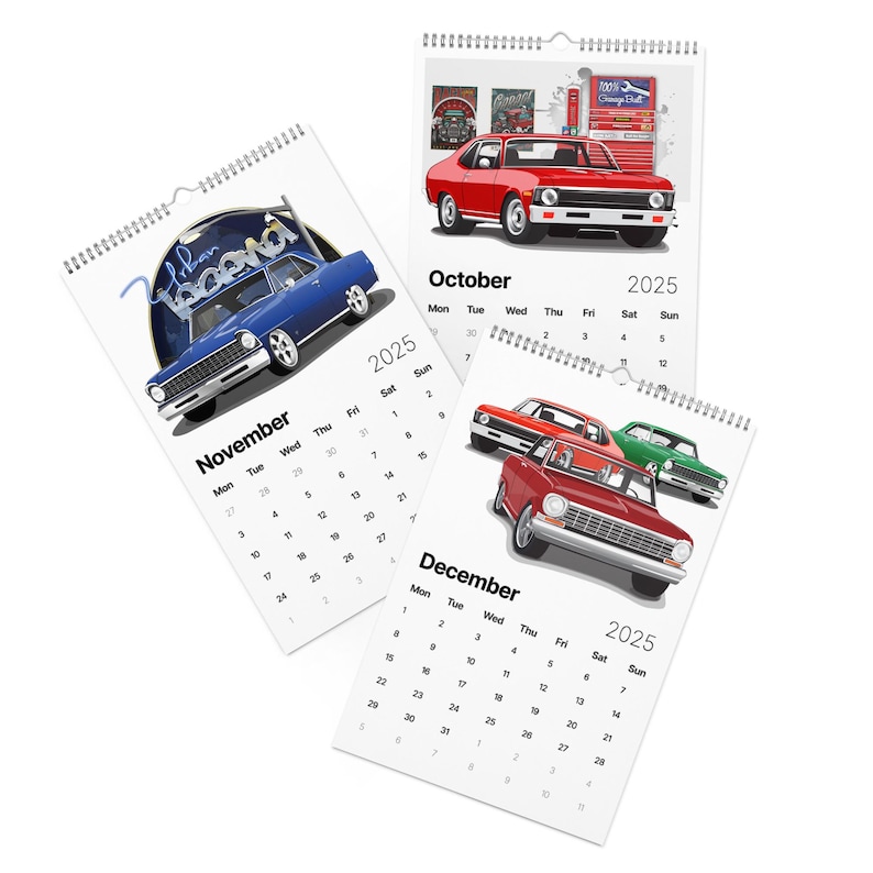 2025 Chevrolet Nova Wall Calendar Chevy II Chevy 2 - Etsy