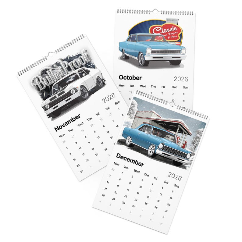 2026 Chevrolet Nova Wall Calendar Chevy II Chevy 2 - Etsy