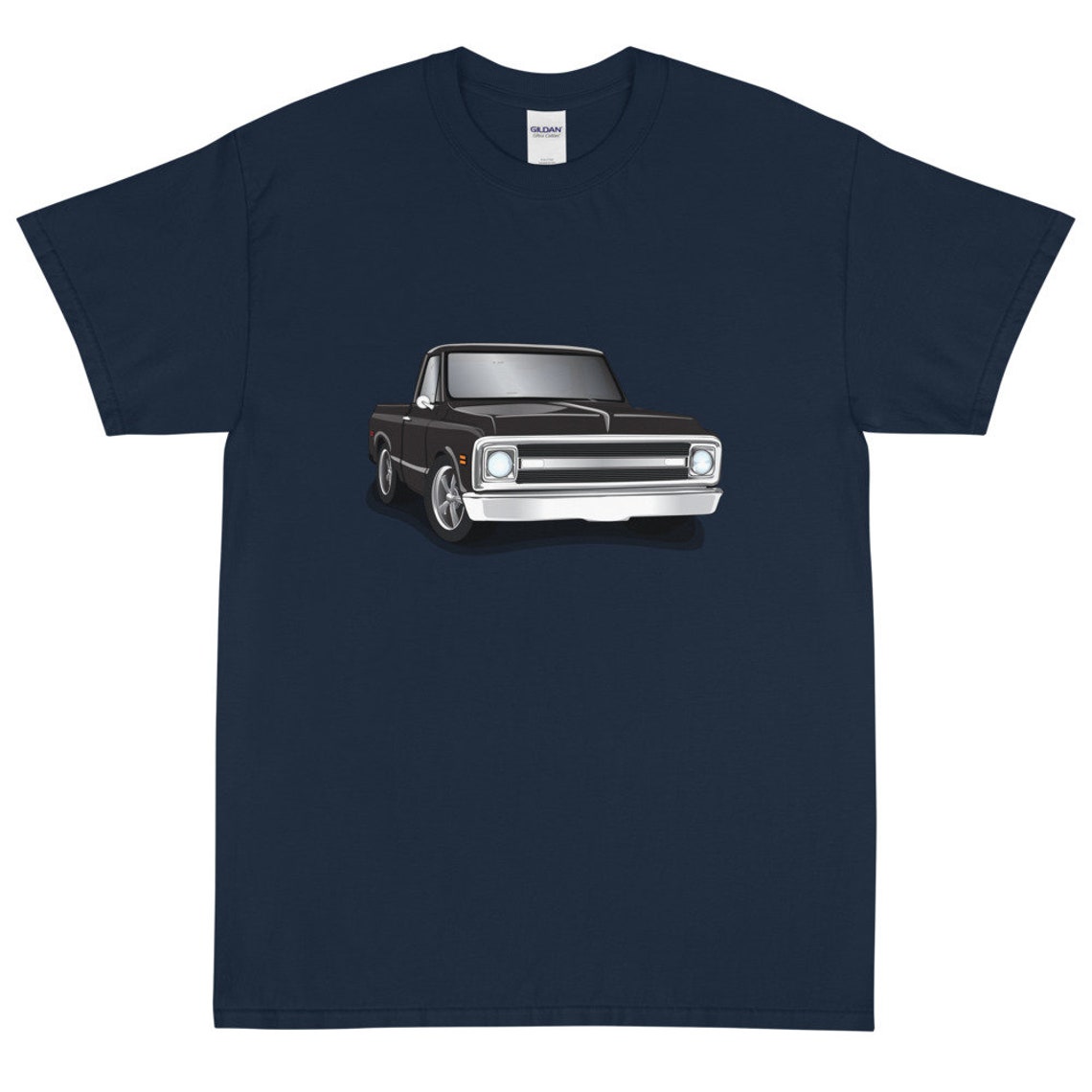 1970 Black Chevrolet C10 Pickup Truck Printed T-shirt Shirt - Etsy UK