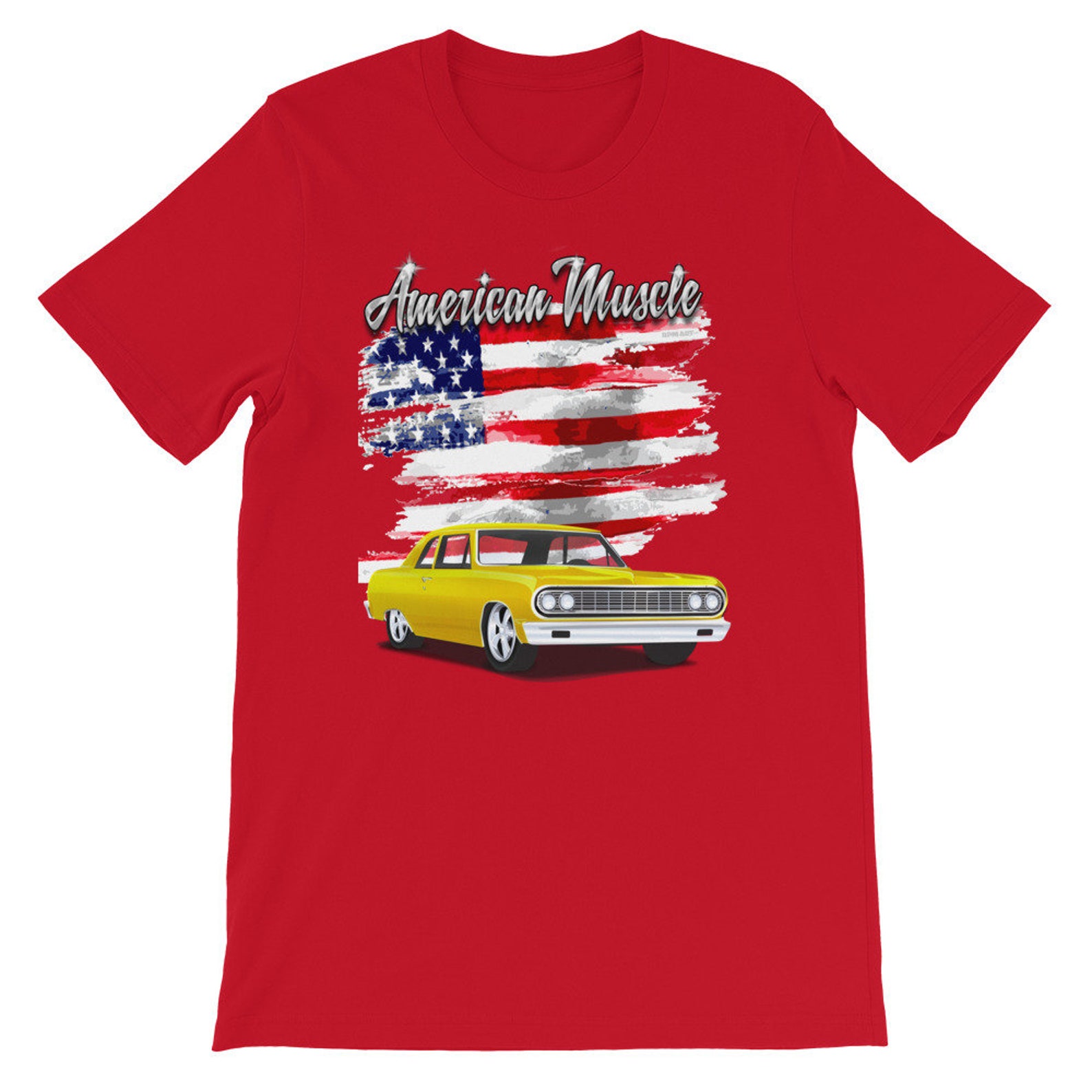 American Muscle Yellow 1964 Chevy Chevelle Malibu Shirt - Etsy