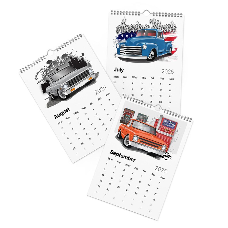 2025 Chevrolet Vintage Pickup Truck Wall Calendar Chevy C10 - Etsy