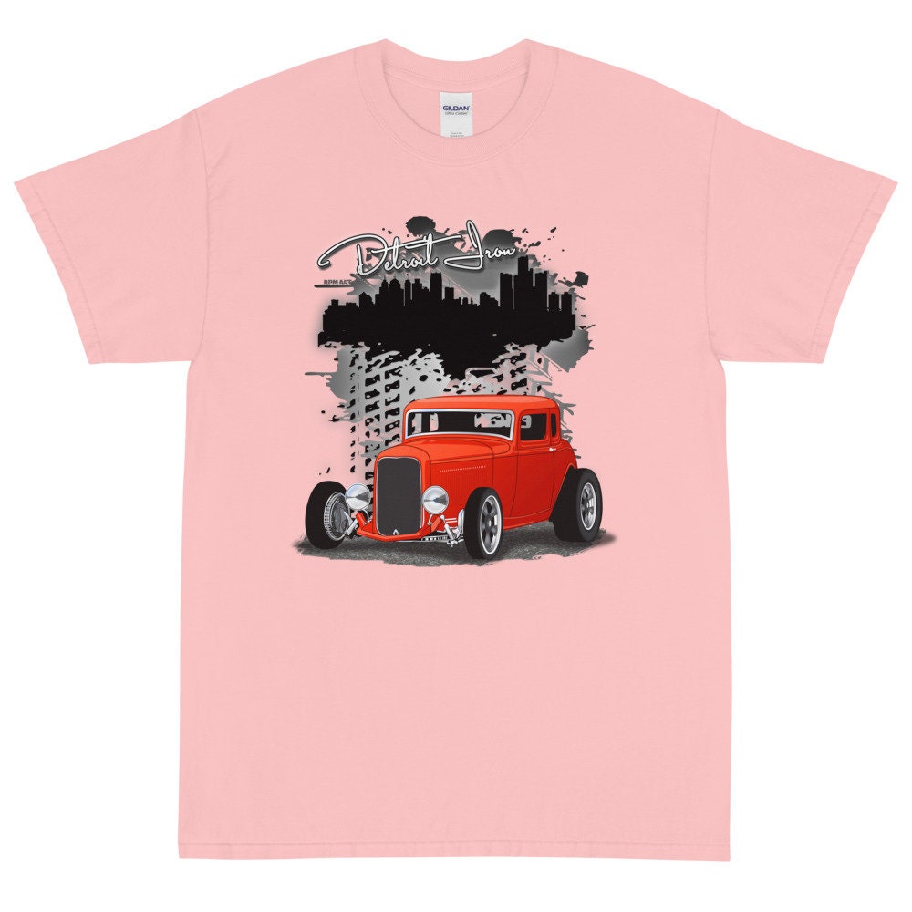 1932 Red Ford Deuce Coupe Hotrod Detroit Iron Printed T-shirt Shirt - Etsy