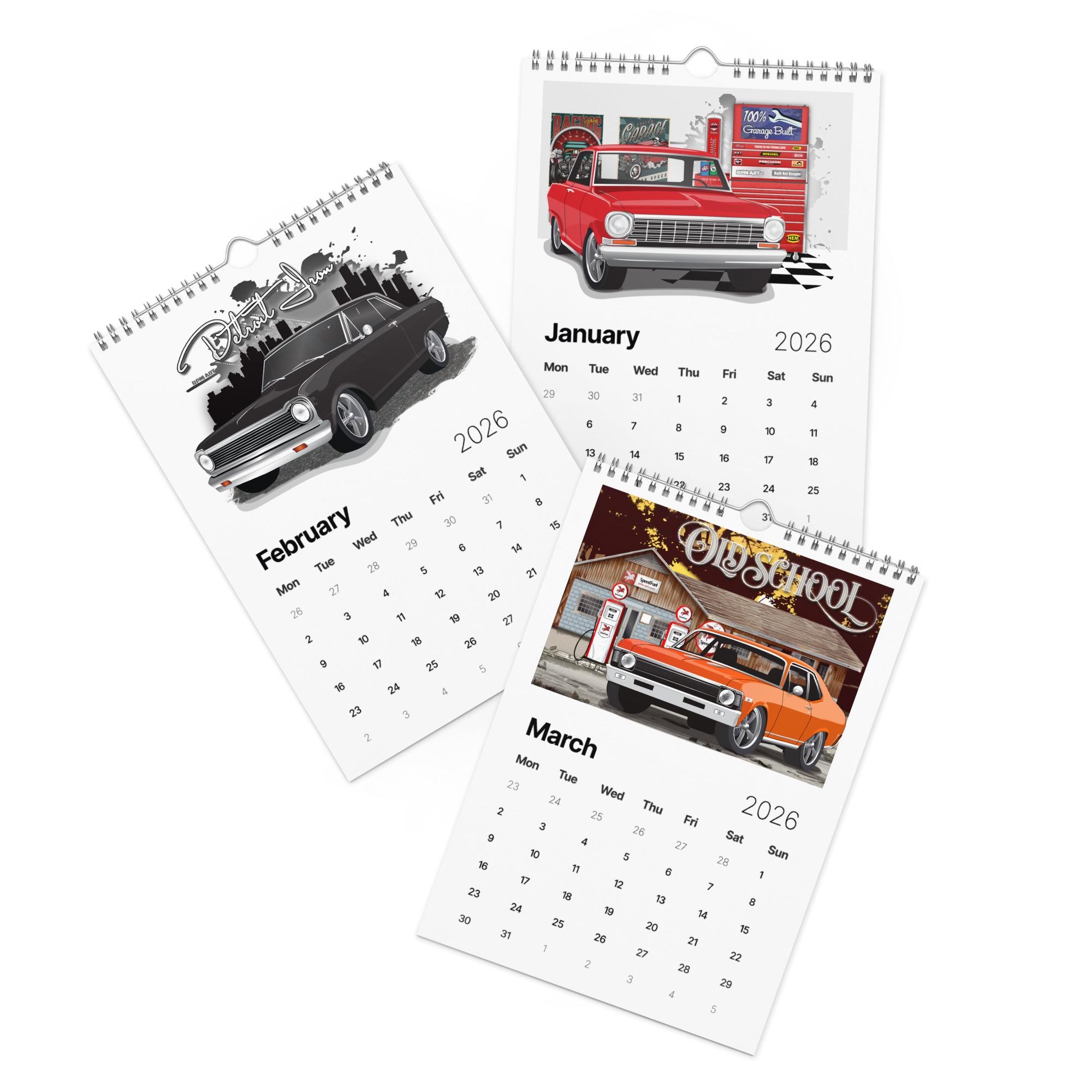 2026 Chevrolet Nova Wall Calendar Chevy II Chevy 2 - Etsy