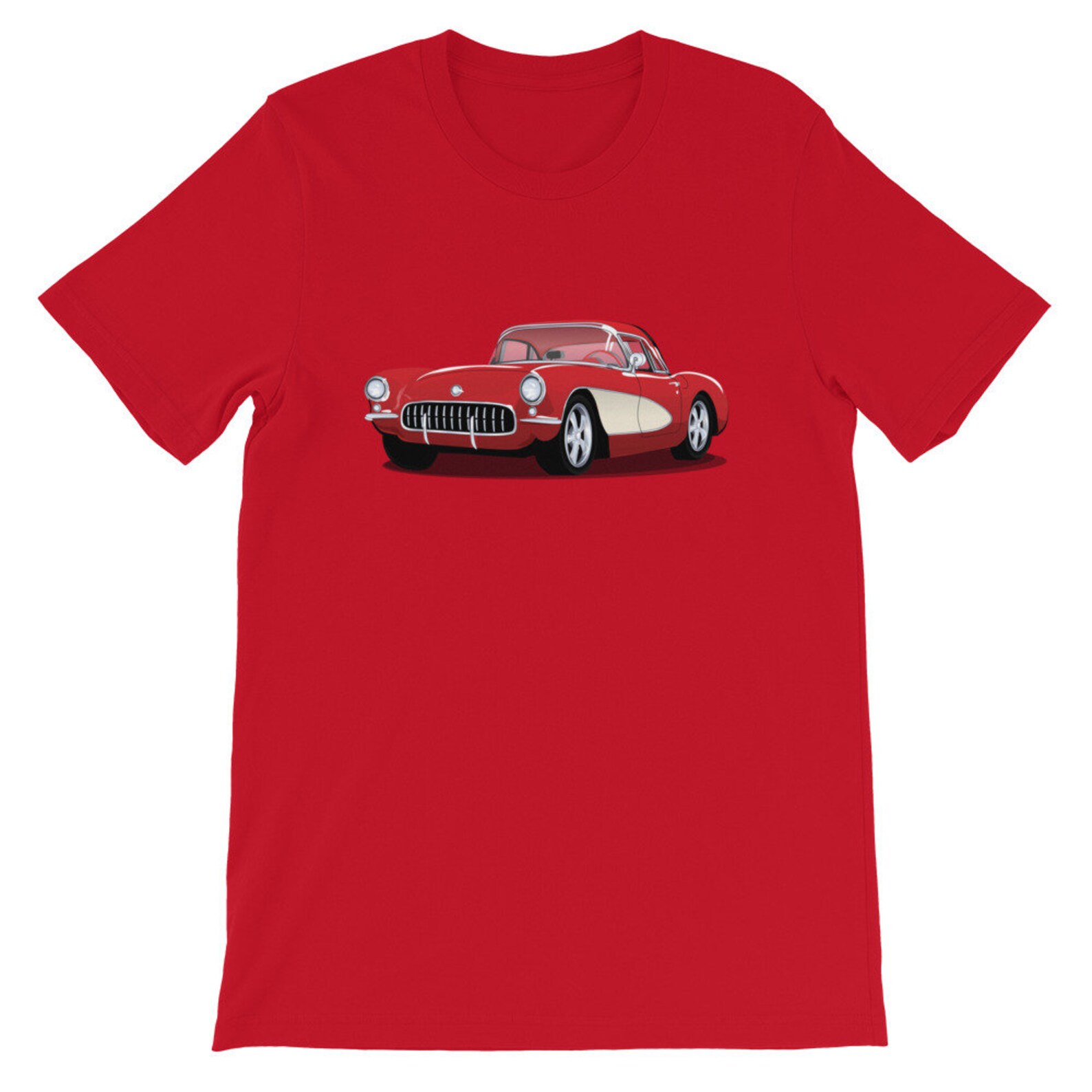1956 Red Chevrolet Corvette Shirt 56 Chevy Corvette T-shirt Shirt - Etsy