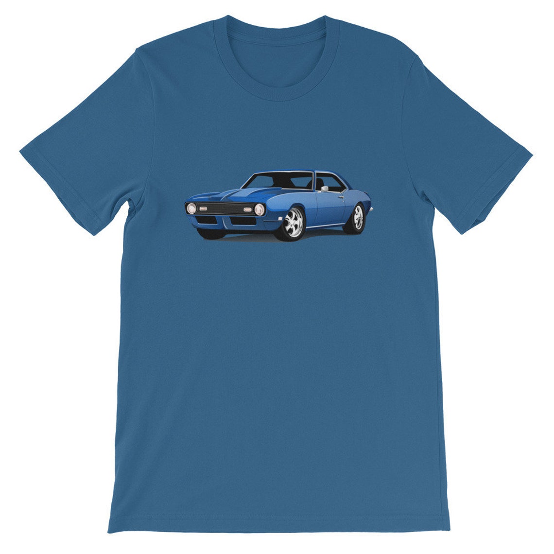 1968 Blue Chevrolet Camaro Shirt 68 Chevy Camaro RS SS Z28 T-shirt ...