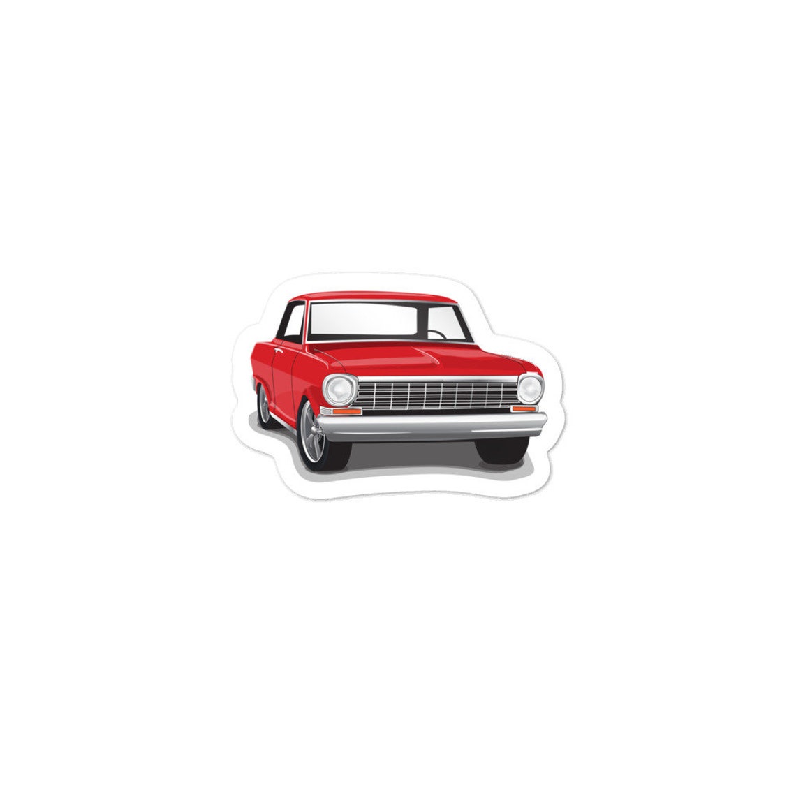 1964 Red Chevy II Nova Sticker Decal - Etsy