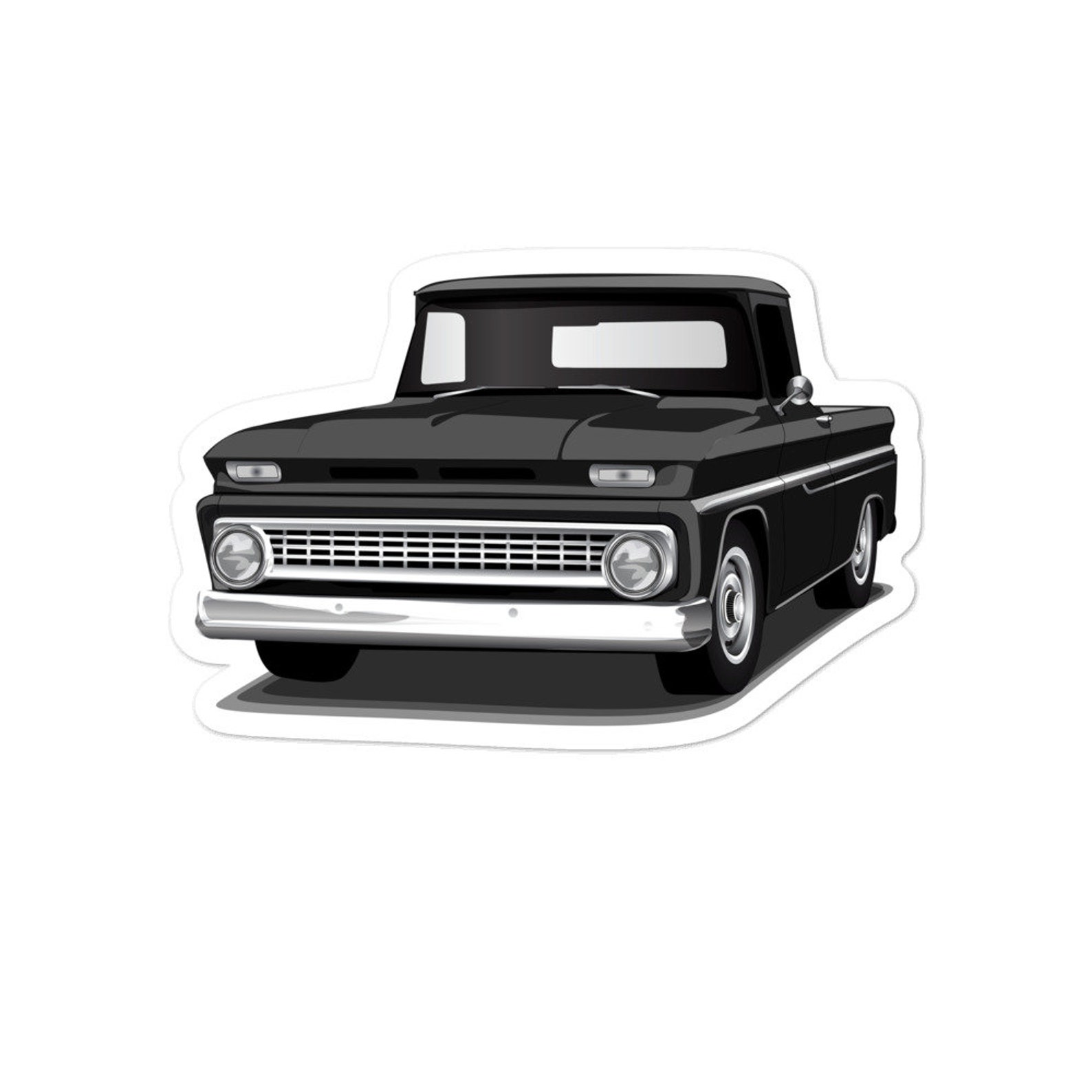 1963 Black Chevy C10 Pickup Truck Vinyl Sticker Decal - Etsy