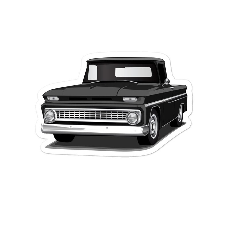 1963 Black Chevy C10 Pickup Truck Vinyl Sticker Decal - Etsy