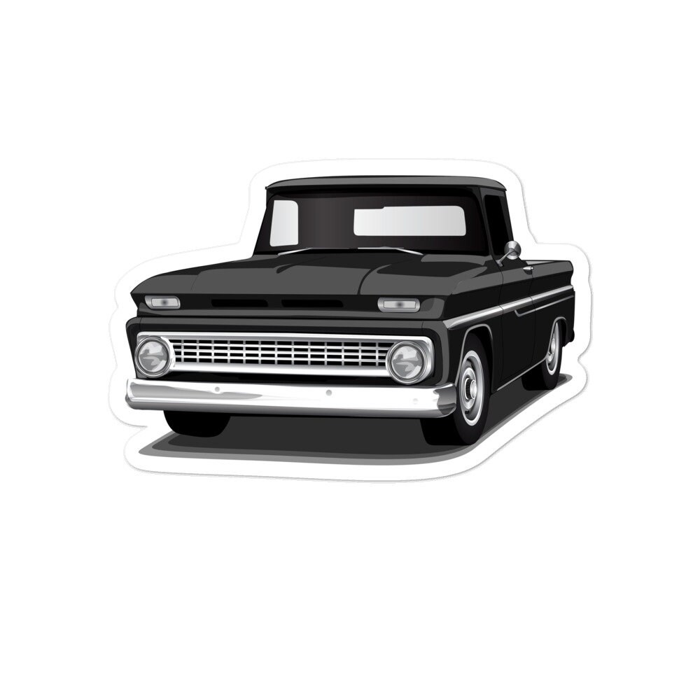 1963 Black Chevy C10 Pickup Truck Vinyl Sticker Decal - Etsy