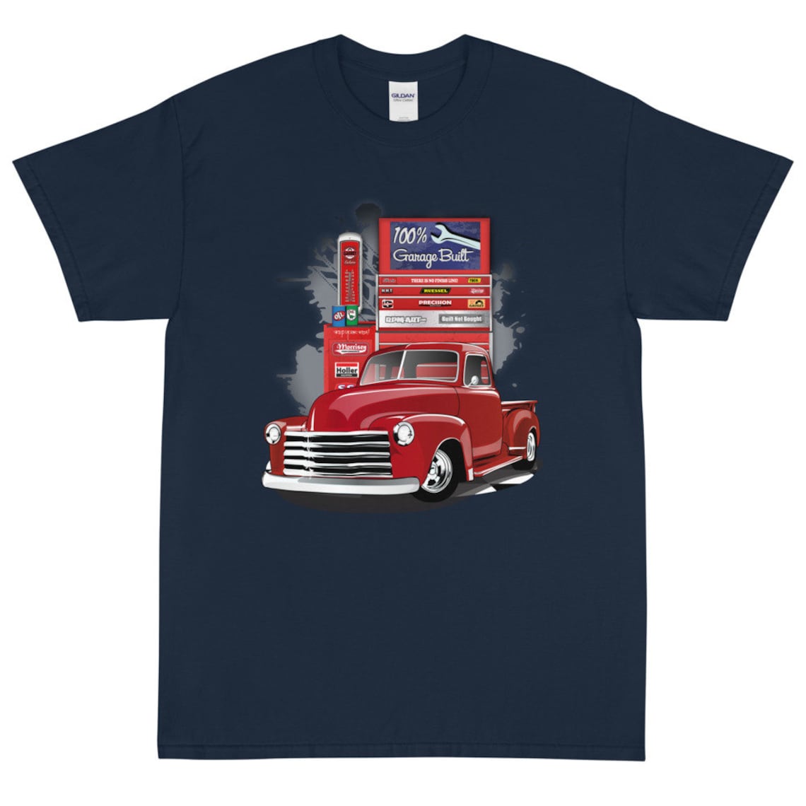 1948 Red Chevy Pickup Truck Garage Built Printed T-shirt Shirt - Etsy