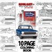 1962 Chevy II Nova 10 Page Coloring Book / Digital / Instant Download ...
