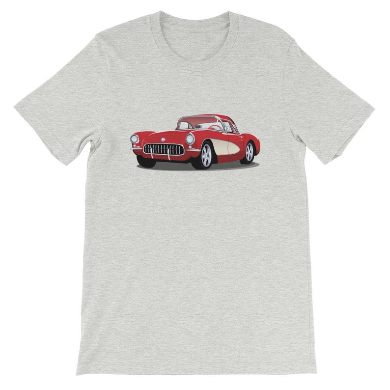 1956 Red Chevrolet Corvette Shirt 56 Chevy Corvette T-shirt Shirt - Etsy