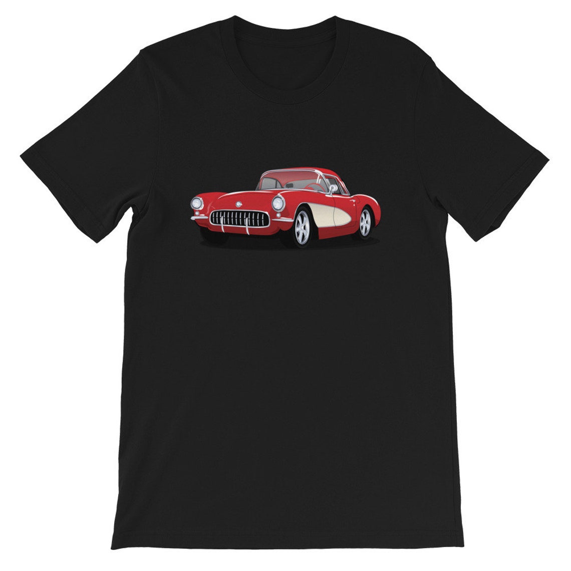 1956 Red Chevrolet Corvette Shirt 56 Chevy Corvette T-shirt Shirt - Etsy